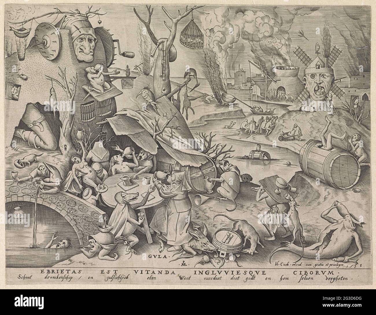 Gluttony Gula The Seven Deadly Sins The Female Personification Of