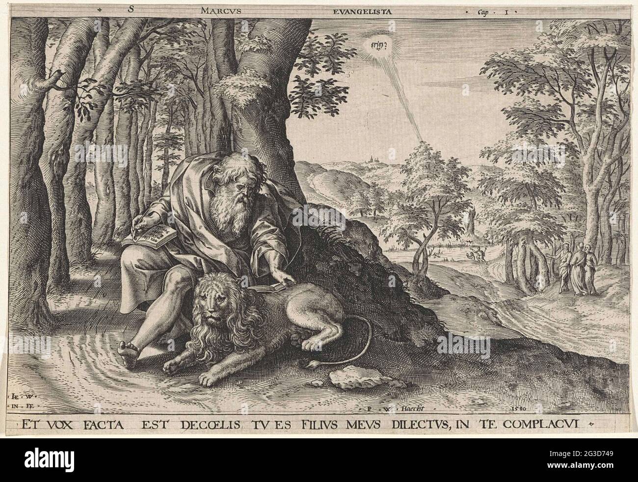 Landscape with evangelist marcus; S. Marcvs Evangelista; Four ...
