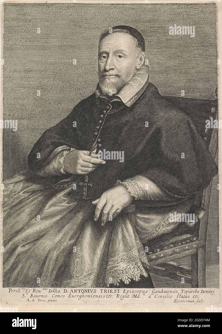 Portrait of Bishop Antonius sad Stock Photo - Alamy