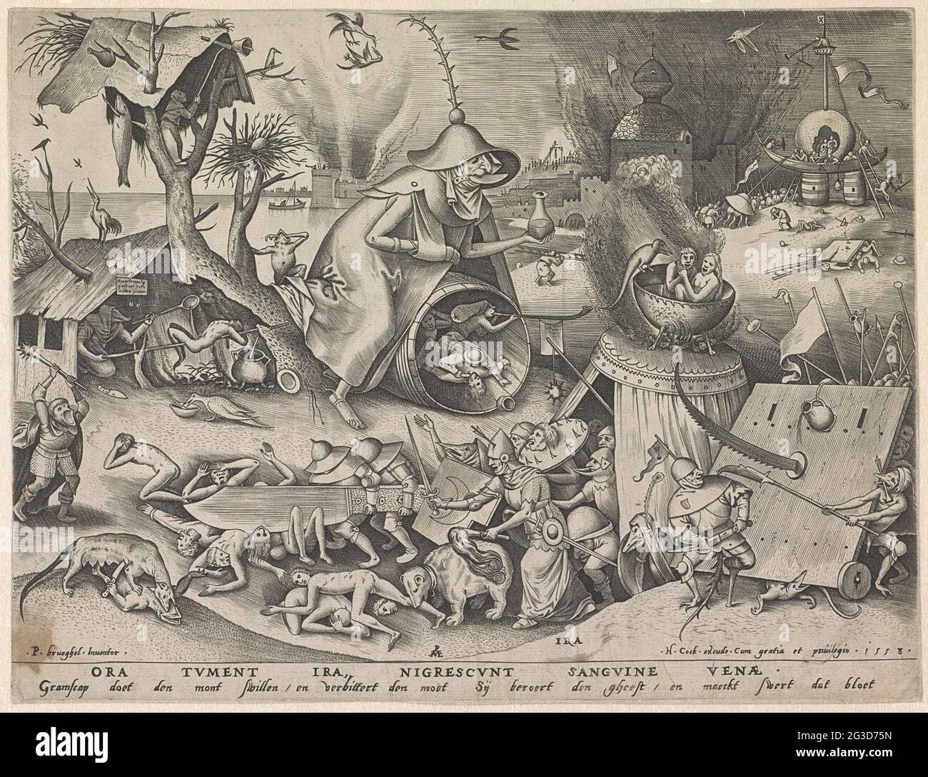 Wrath; IRA; The seven deadly sins. Female personification of the wrath ...