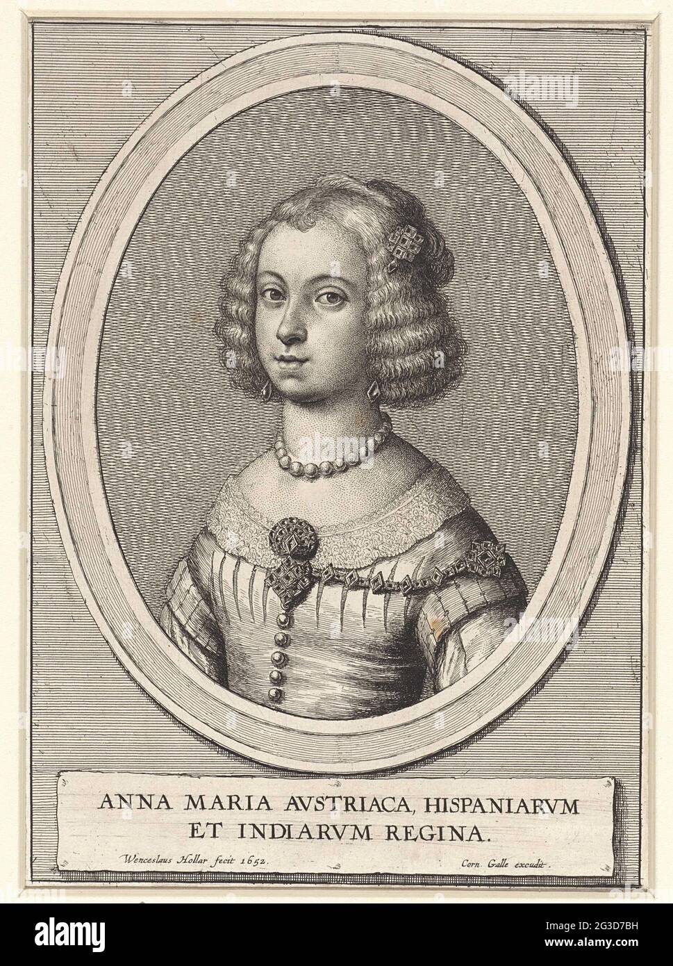 Portrait of Maria Anna van Austria, Queen of Spain Stock Photo - Alamy