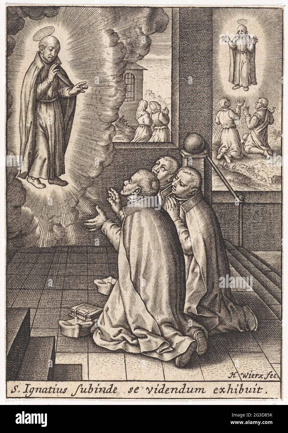 Appearance of Ignatius from Loyola to three Jezians; Scenes from the ...
