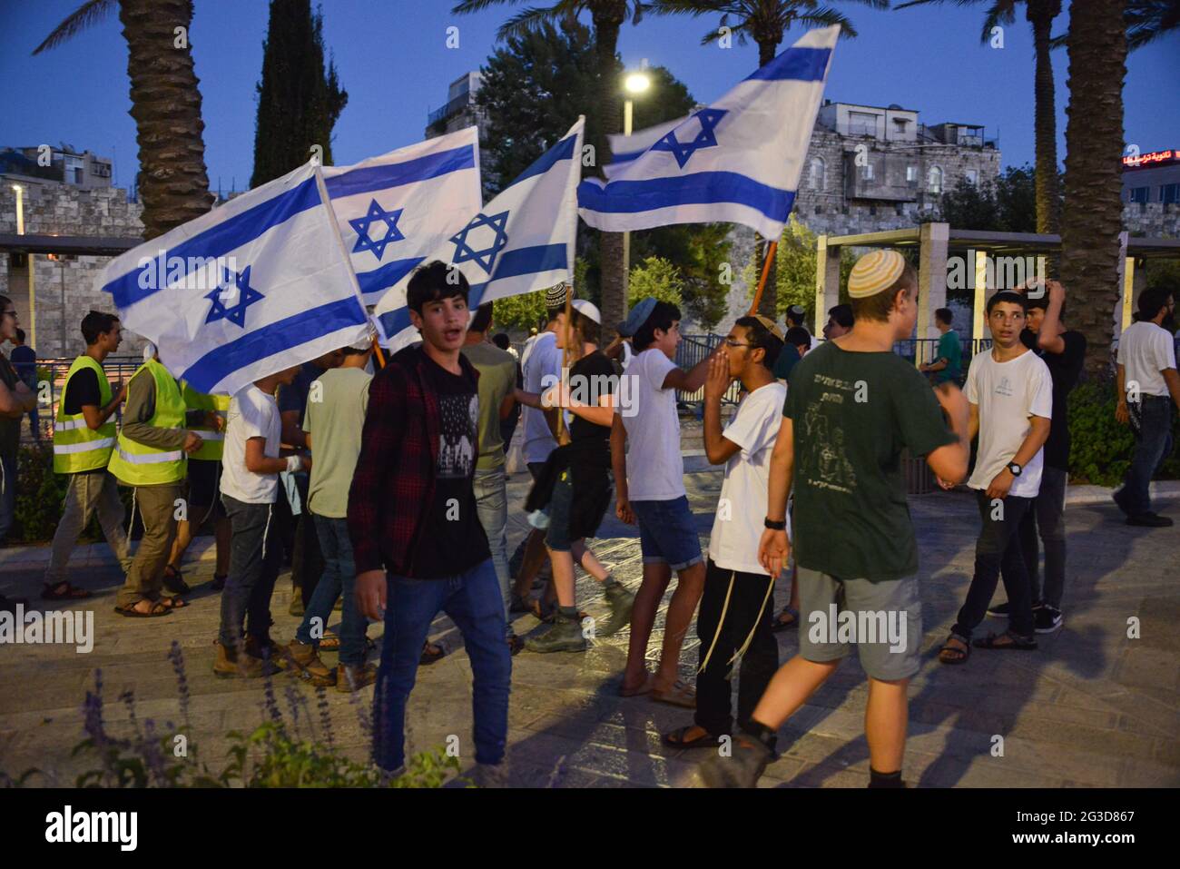 Jerusalem, Israel. 15th Jun 2021 . Israeli ultranationalists March of ...