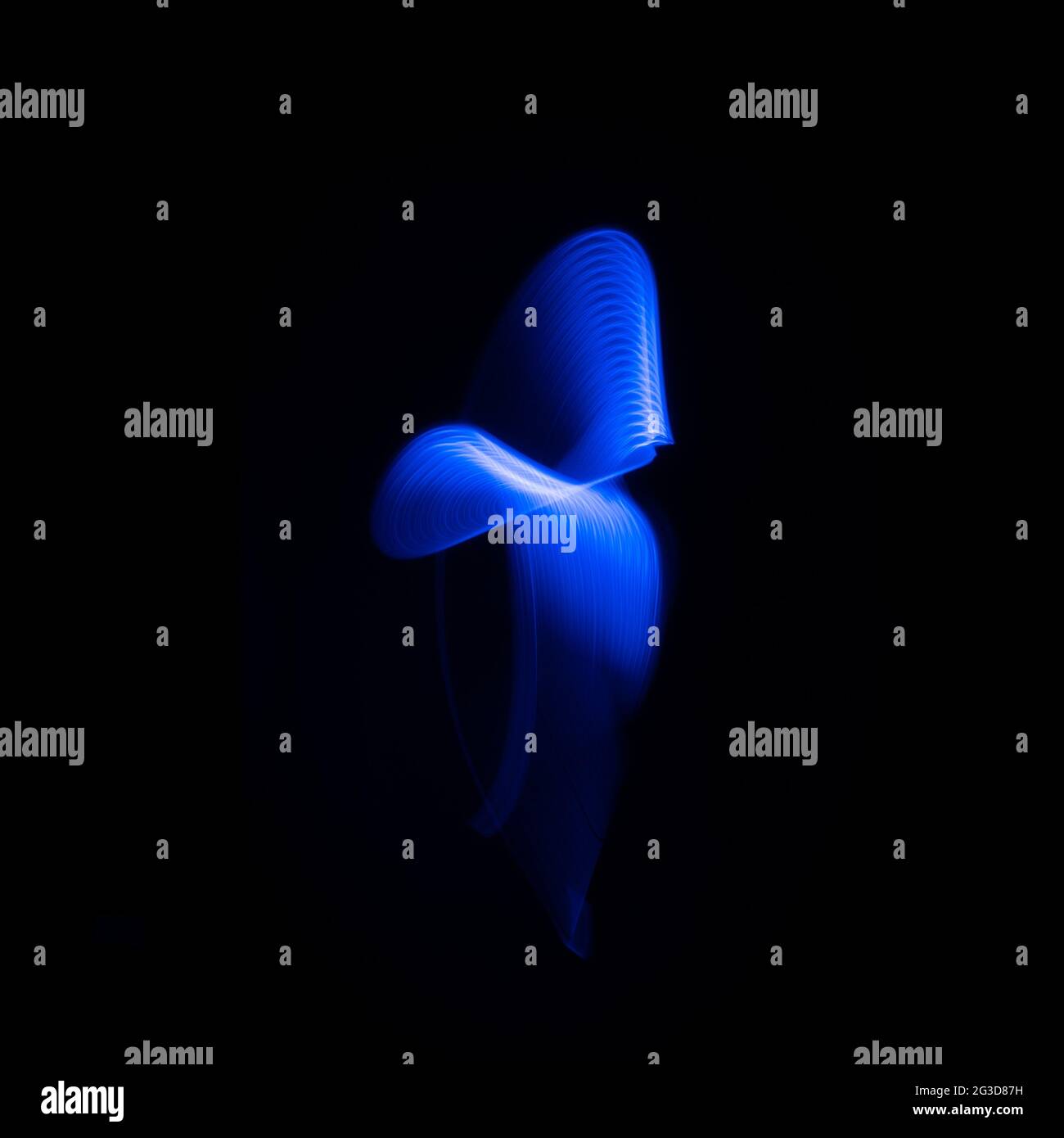 Abstract blue led light vector with lines on a black background Stock ...