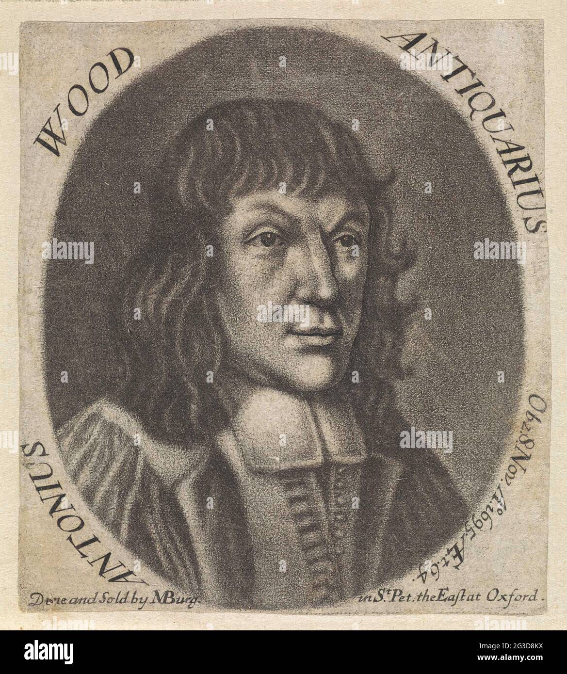 Portrait of Antonius Wood. Portrait of the Antique Anthony Wood, at the ...