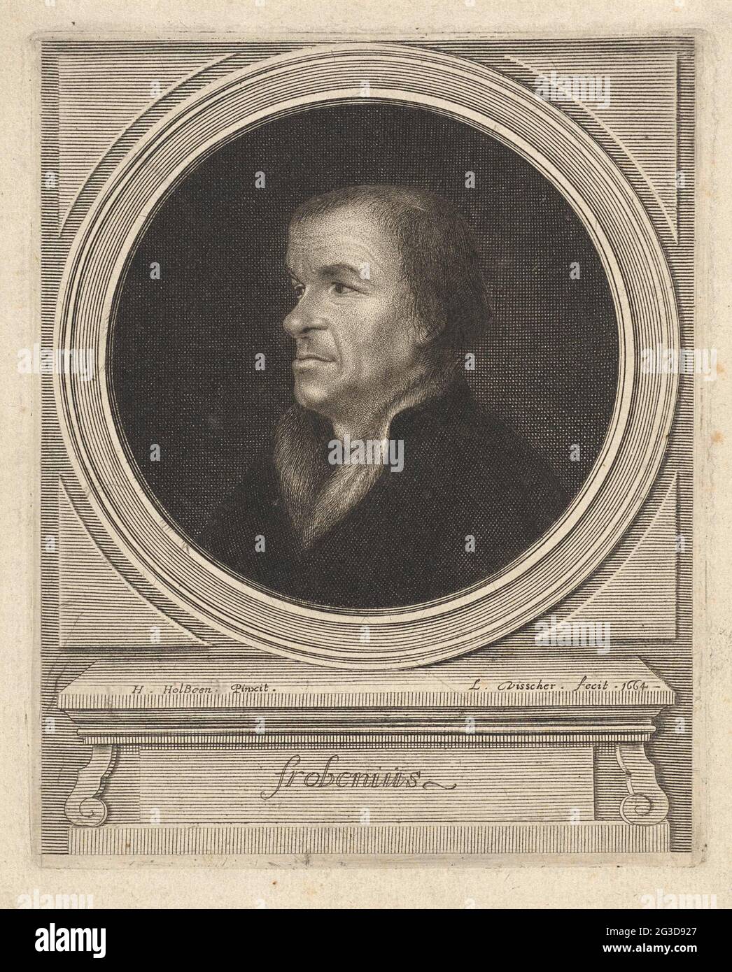 Portrait of Johann Froben. The German scholar, printer and publisher ...