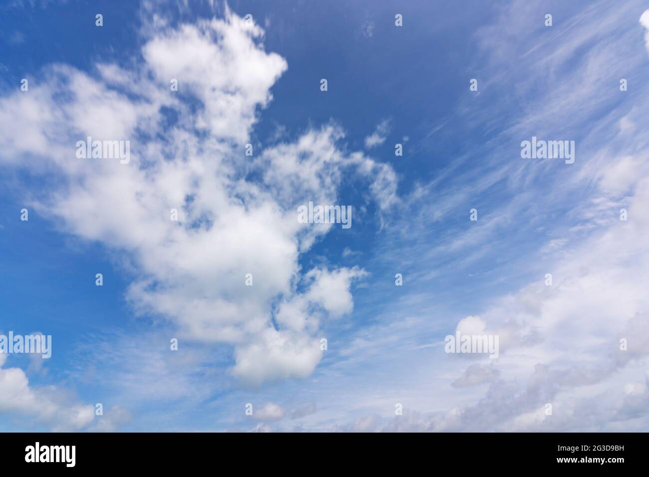 Natural daylight Blue sky and white clouds in good weather summer sunny ...