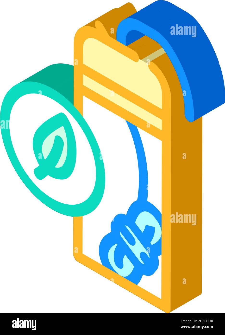 dental floss zero waste isometric icon vector illustration Stock Vector ...