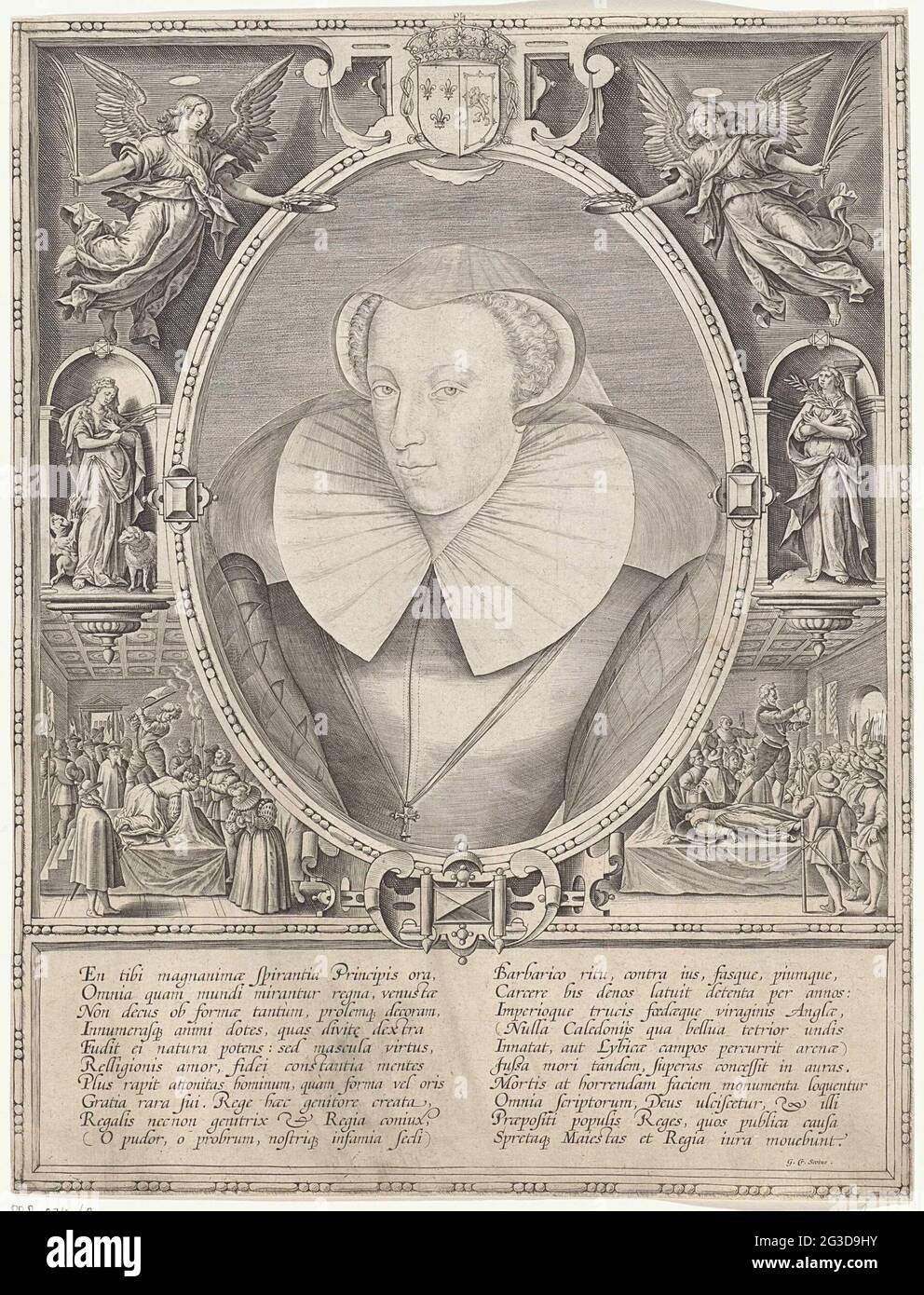 Portrait of Maria I Stuart, Queen of Scotland. Portrait of Maria I ...