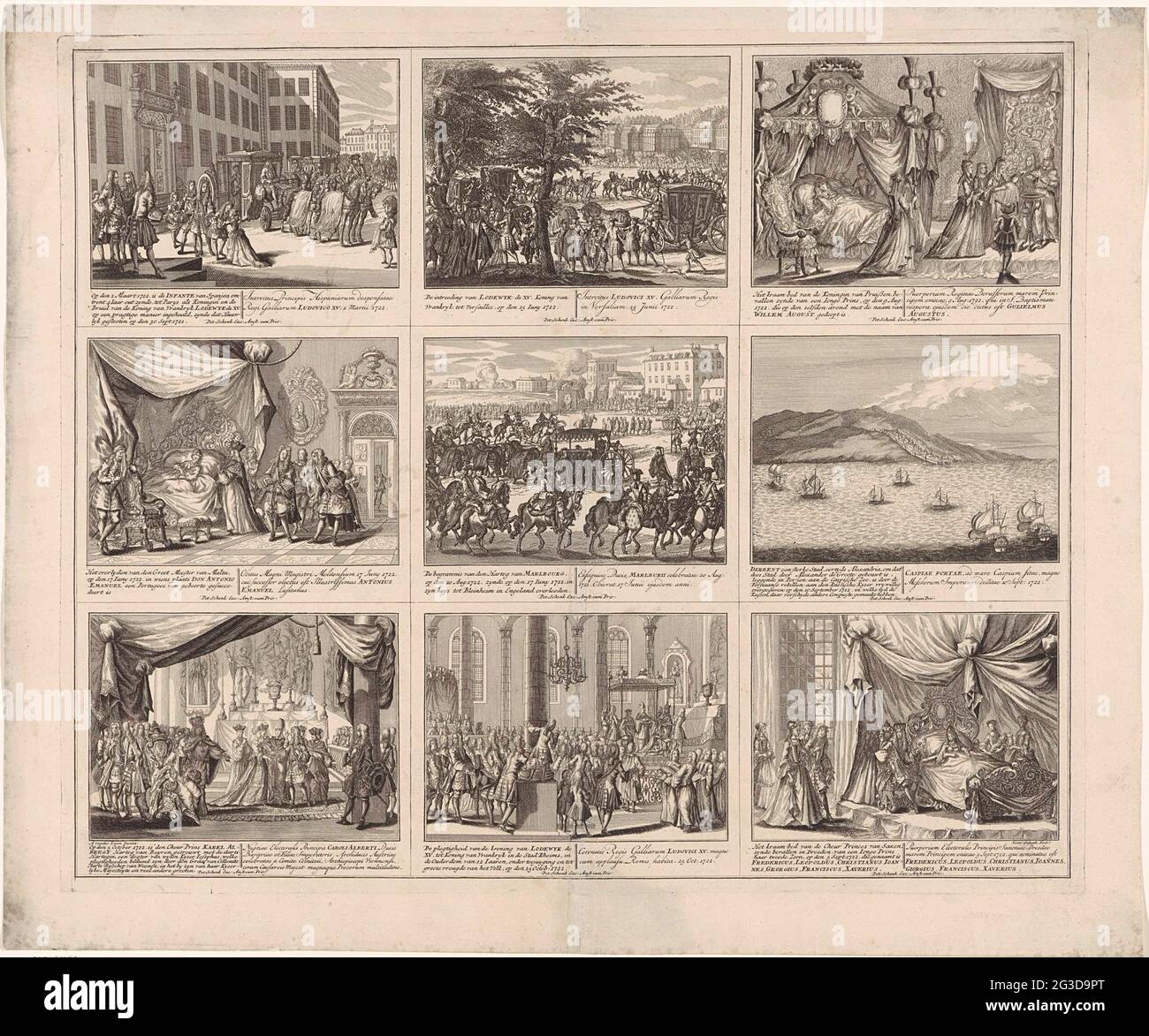 Theater of the war (Leaf XXIII), 1722; Schouwburg van den War, starting ...