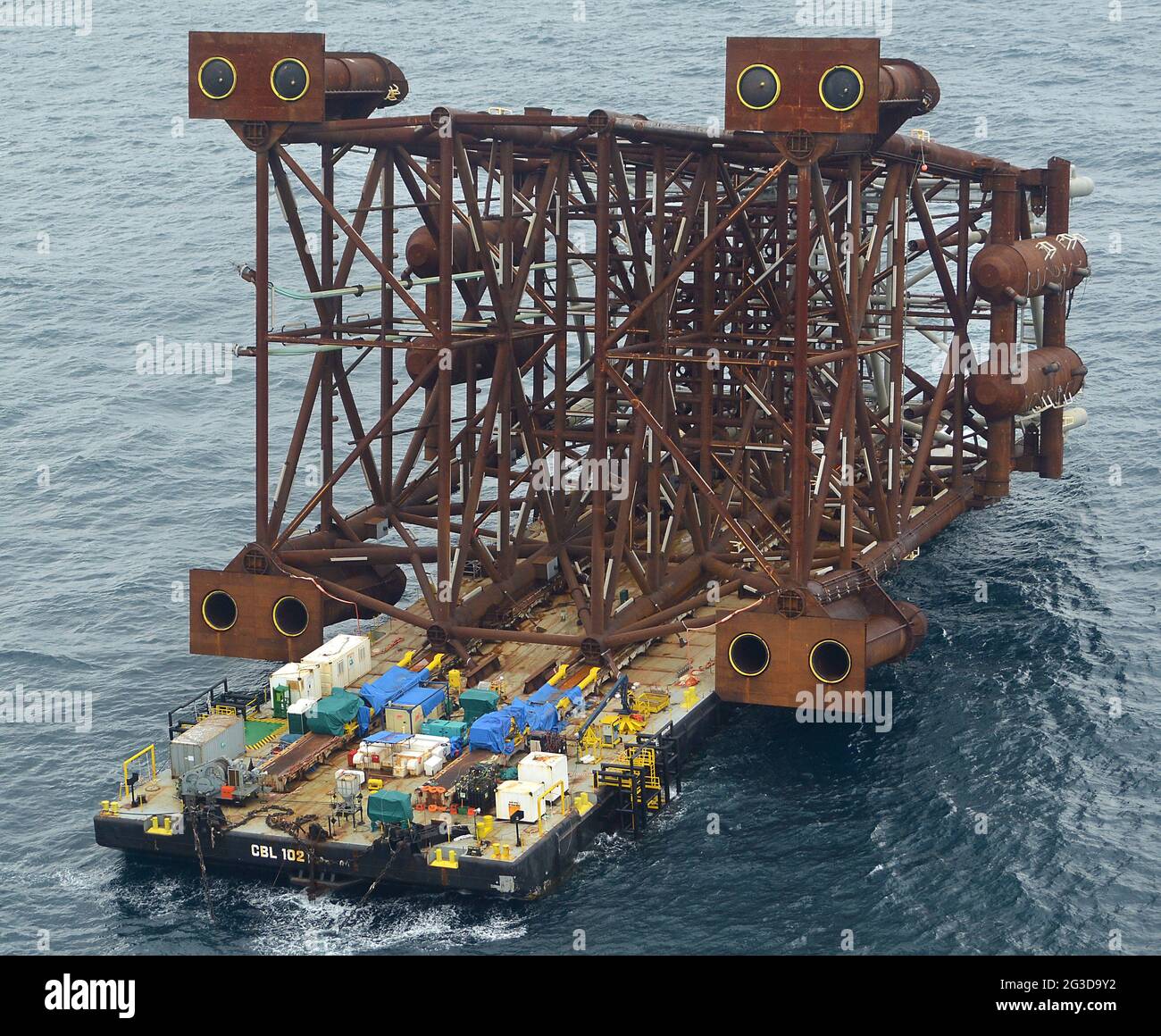 Offshore Platform On Barge High Resolution Stock Photography and Images ...