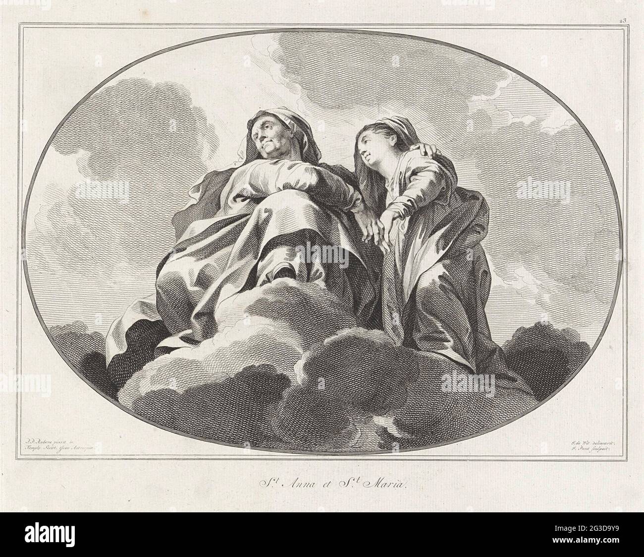 H. Anna and Maria in the clouds; Les Plat-Fonds Ou Les Tableaux des ...