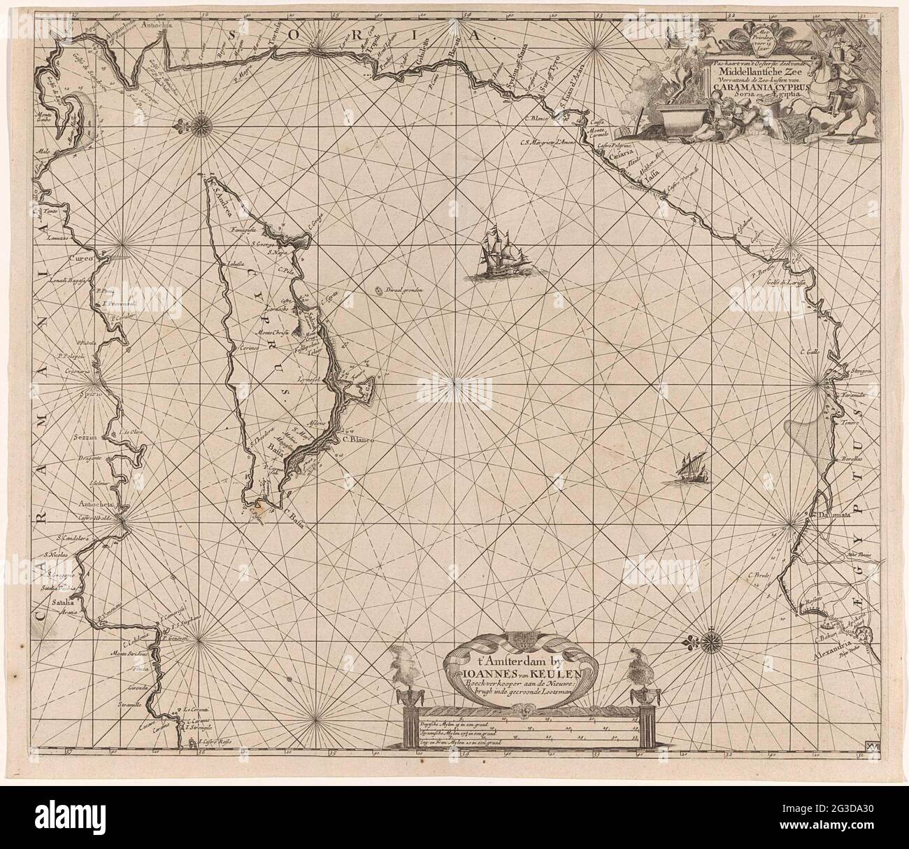 Pass card from the eastern part of the Mediterranean, with Cyprus; PAS ...