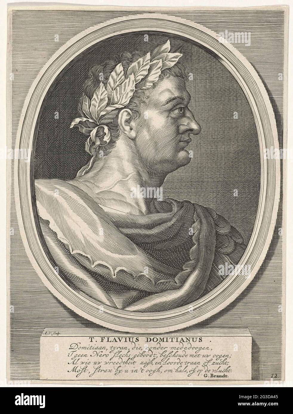 Portrait of Titus Flavius Domitianus, Roman Emperor; Roman portraits ...