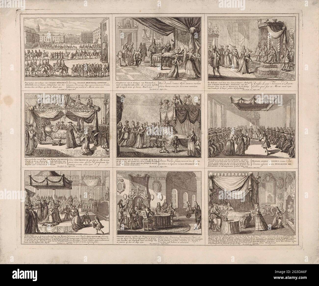Theater of the war (Leaf XXII), 1721; Schouwburg van den War, starting ...