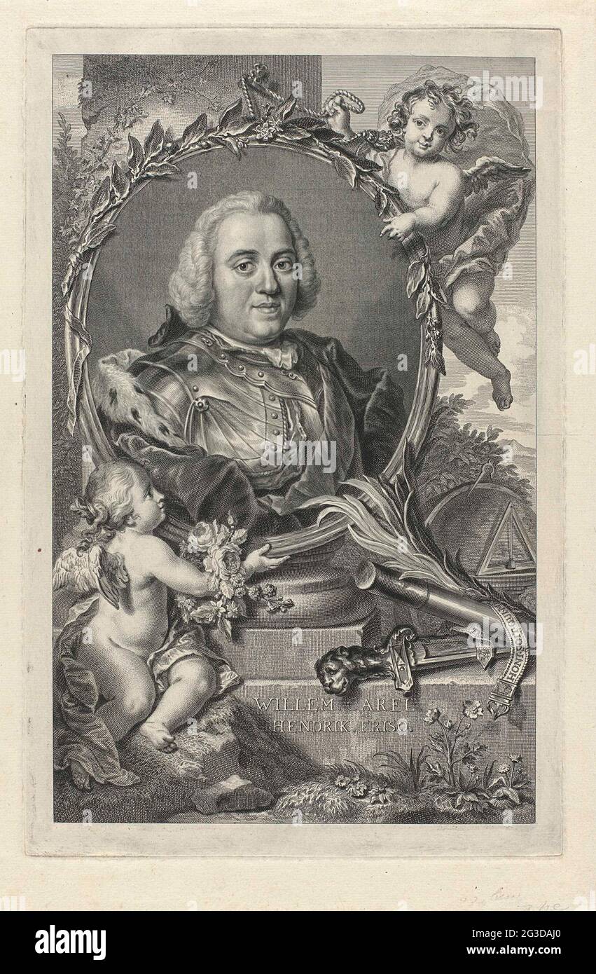 Portrait of Willem IV, Prince of Orange-Nassau. Portrait of Willem IV ...