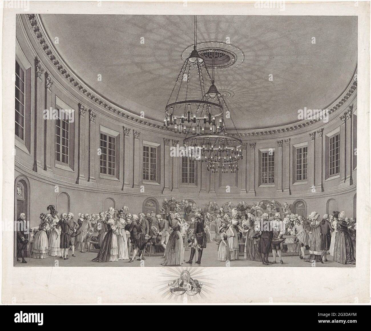 Auditorium in Felix Meritis, 1789; Four rooms in Felix Meritis ...