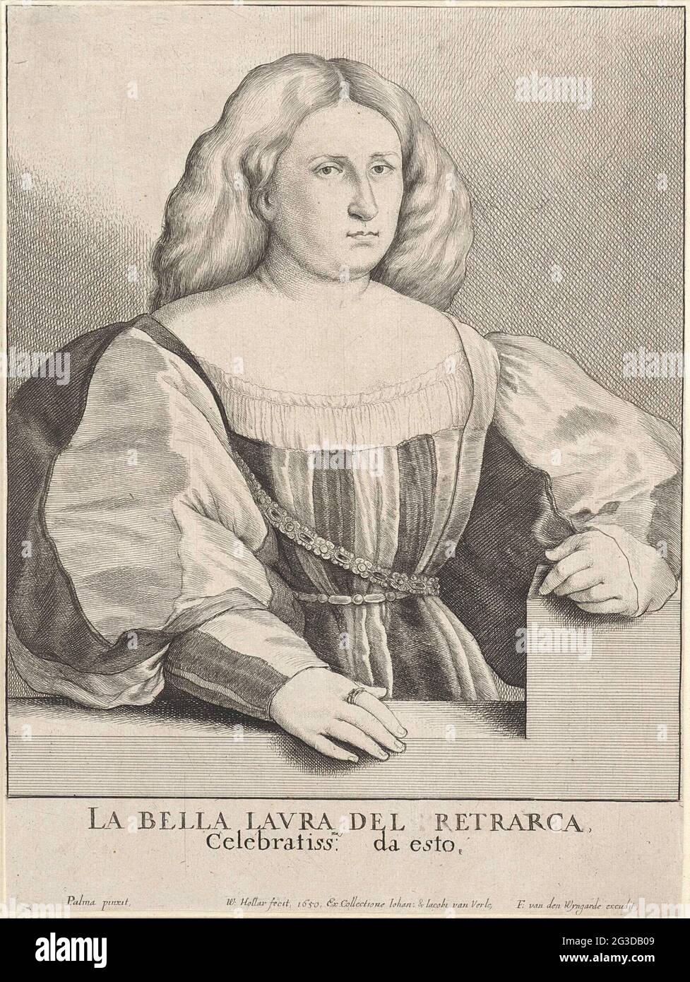 Portrait of Catharina Cornaro; Portrait of Petrarca's Laura; Italian ...