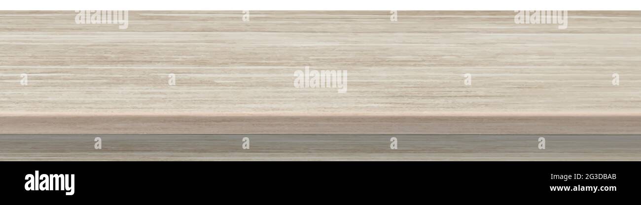 Large table top, solid wood texture, white background - Vector ...