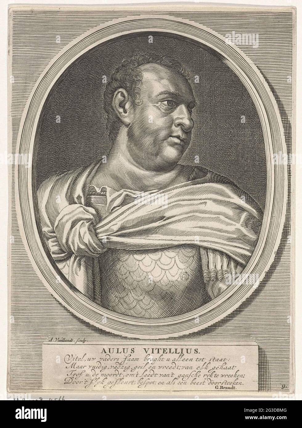 Portrait of Vitellius, Roman Emperor; Roman portraits. Portrait of ...