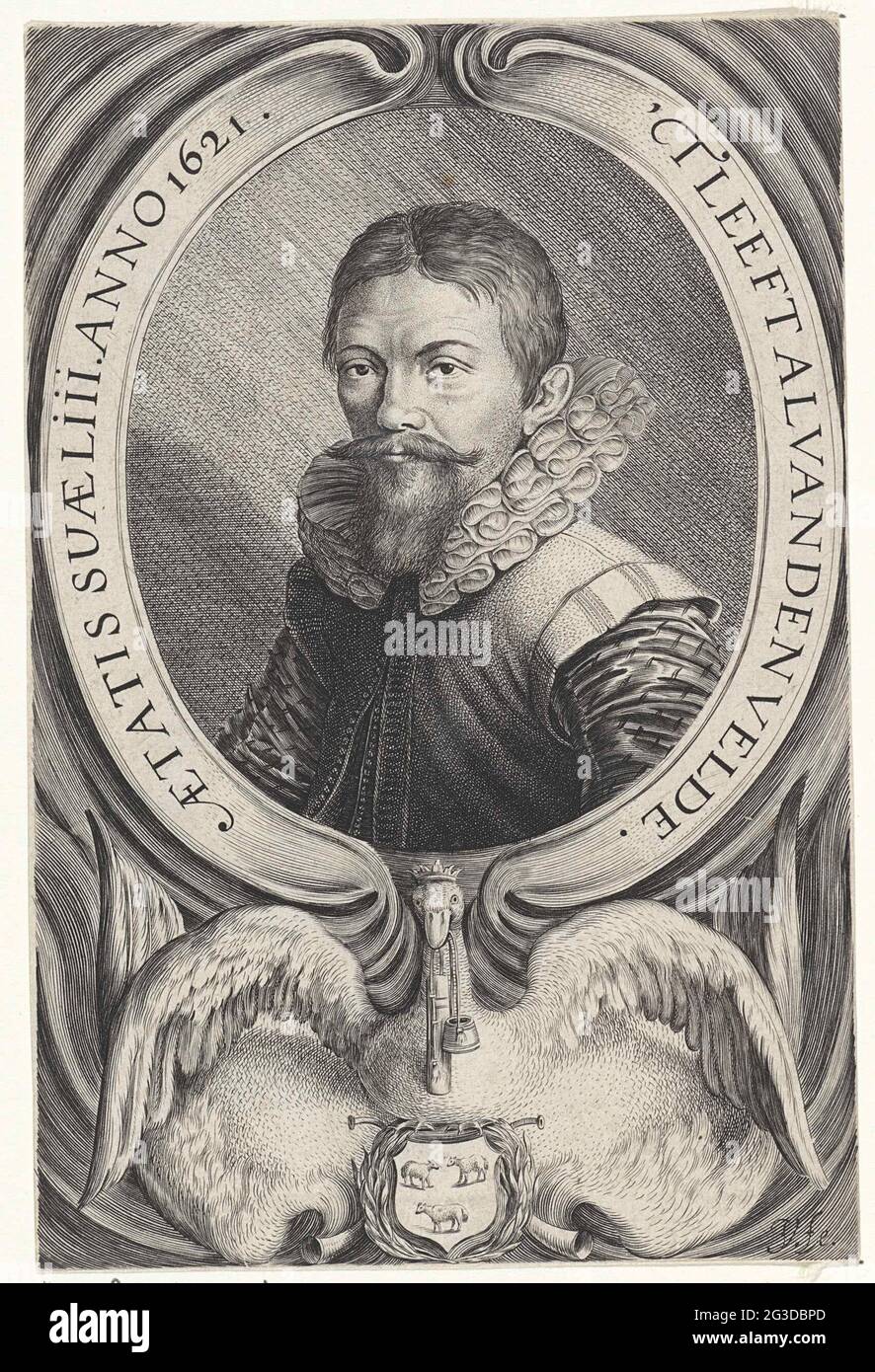 Portrait of Jan van de Velde I. Portrait of the father of the artist ...