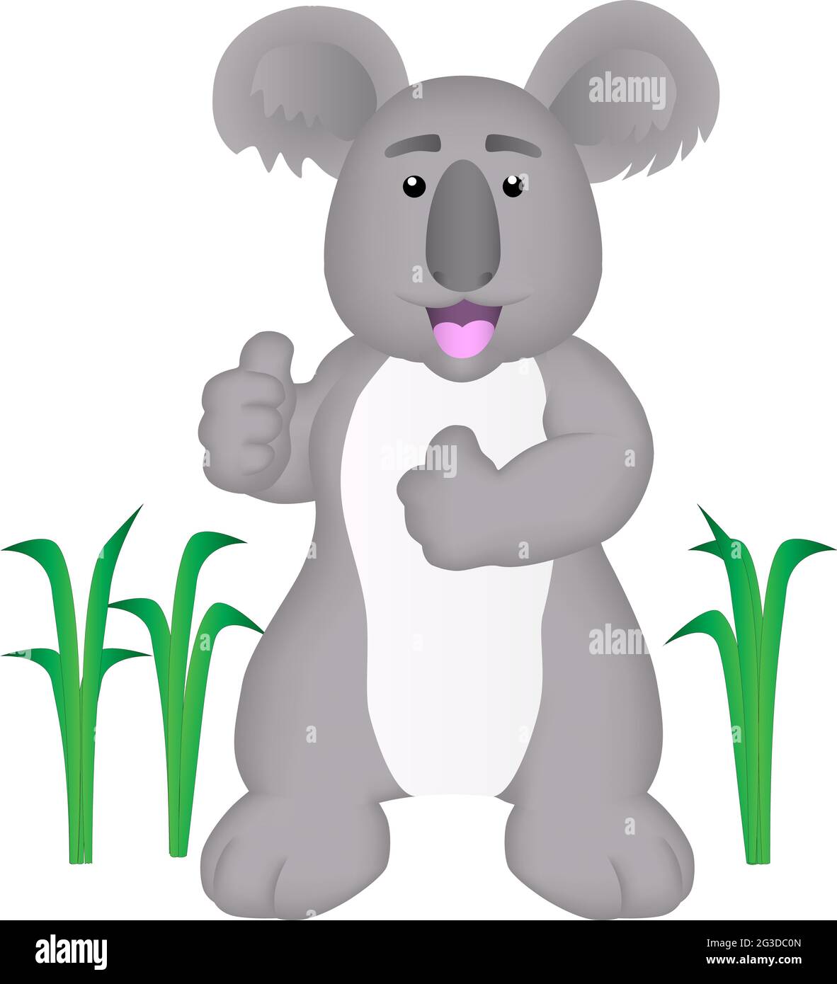Cartoon illustration of a funny koala Stock Photo - Alamy
