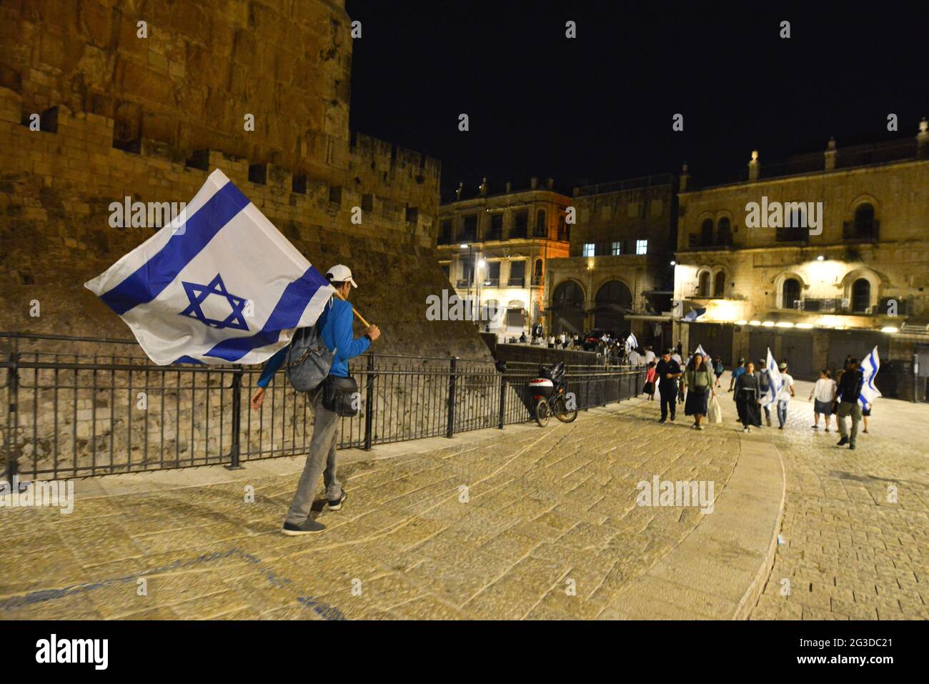 Israeli flags in jerusalem hi-res stock photography and images - Alamy