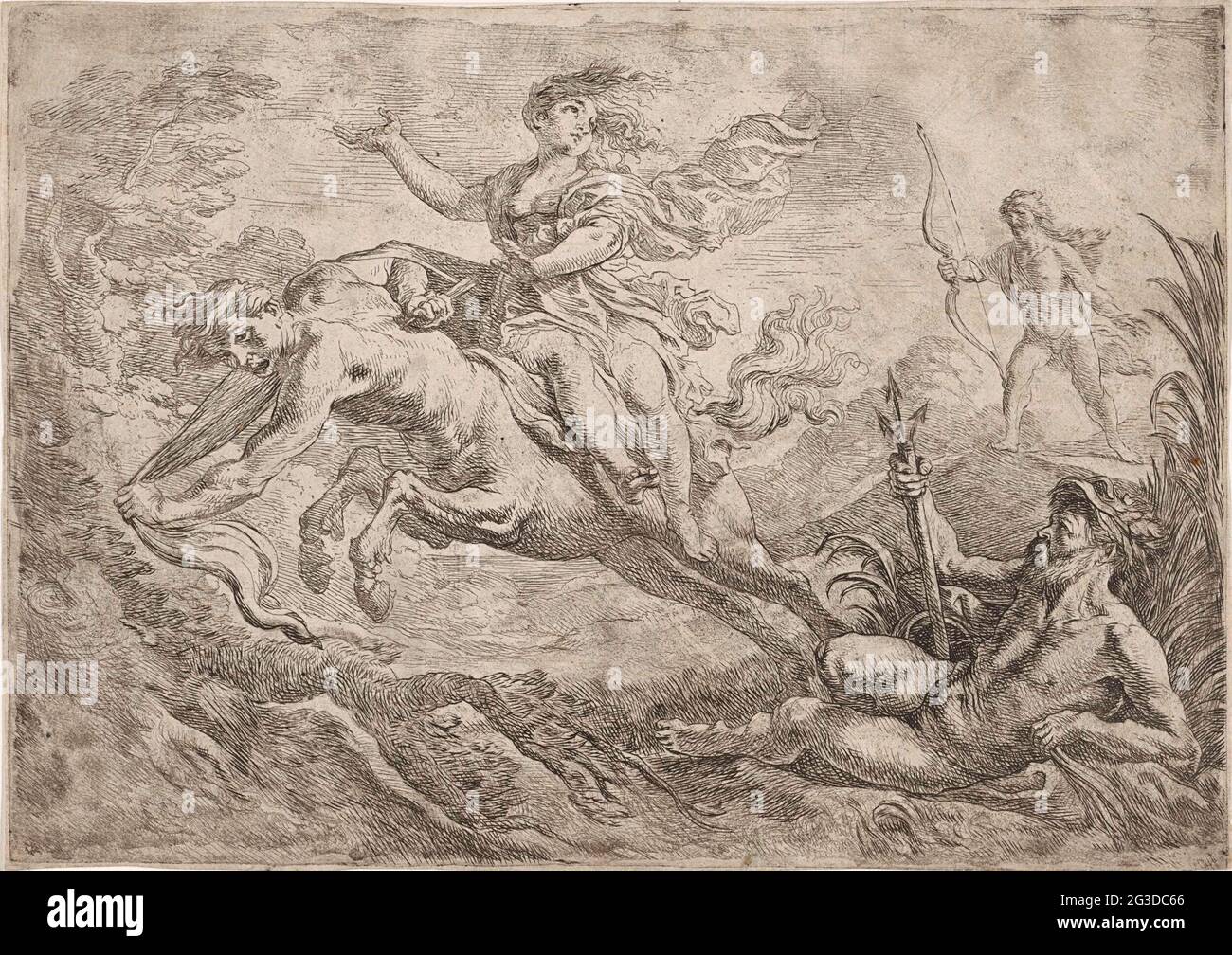 Nessus is affected by the poison arrow of Hercules; Roof from ...