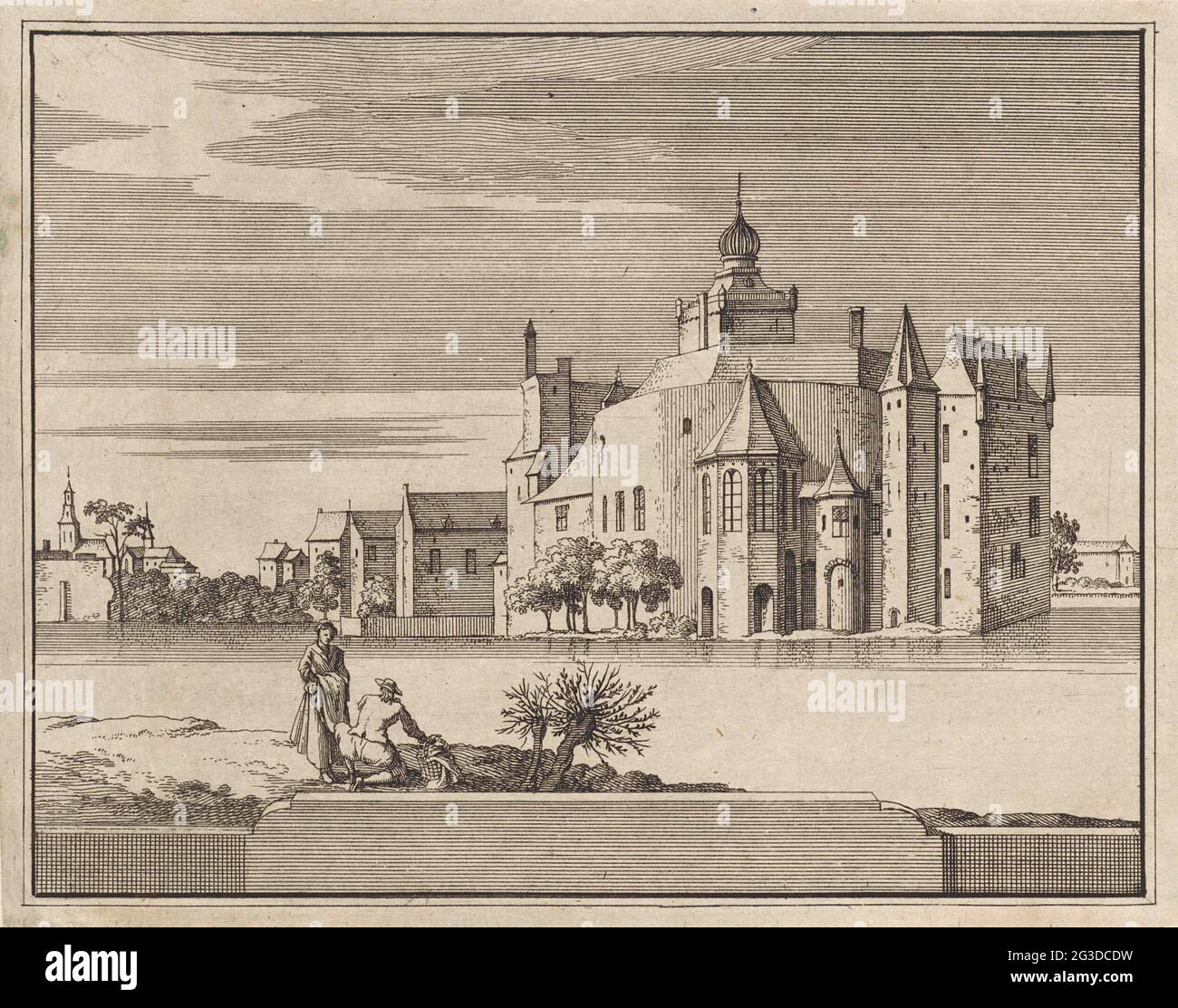 View of the Montfoort Castle Stock Photo - Alamy