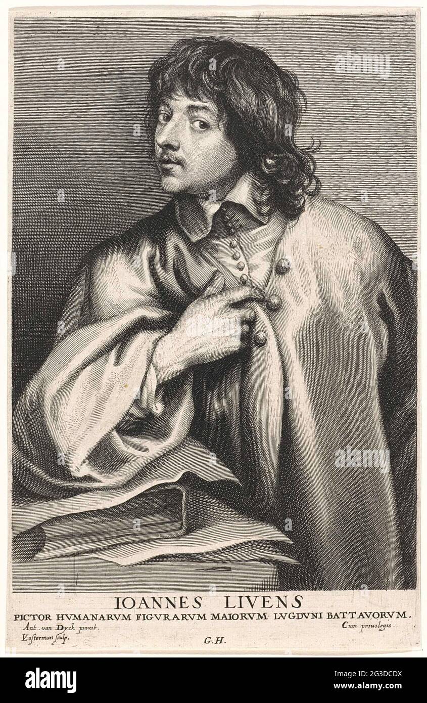 Portrait of Jan Lievens; Iconographie. Portrait of the history and ...