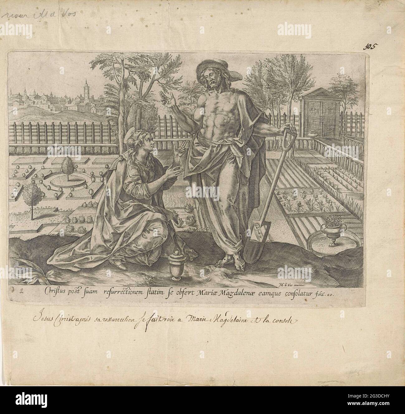 Christ appears as a gardener to Mary Magdalene (Noli Me Tangere ...