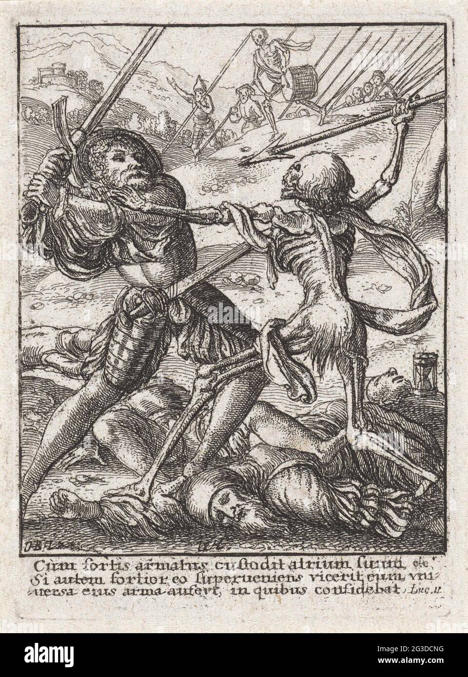 The knight and death; Dance dance. A knight in battle with death. There ...