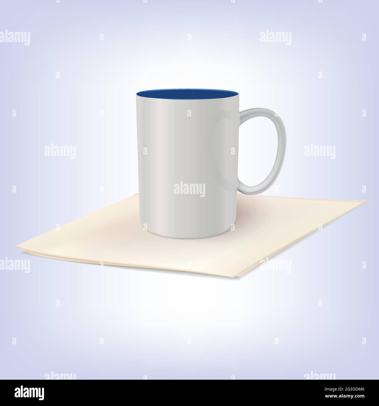 Paper cup on white Stock Vector Images - Alamy