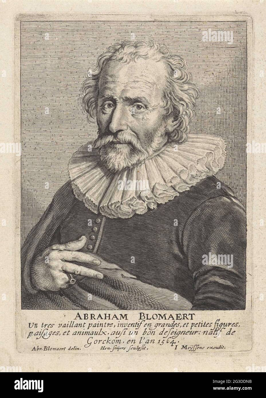 Self-portrait of Abraham Bloemaert. Self-portrait of the painter and ...