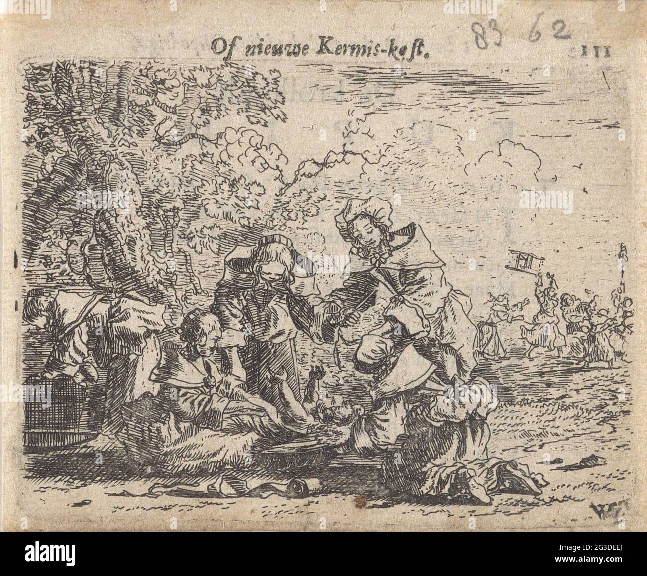 Four women around a putto. First four women around a putto in a crib or ...