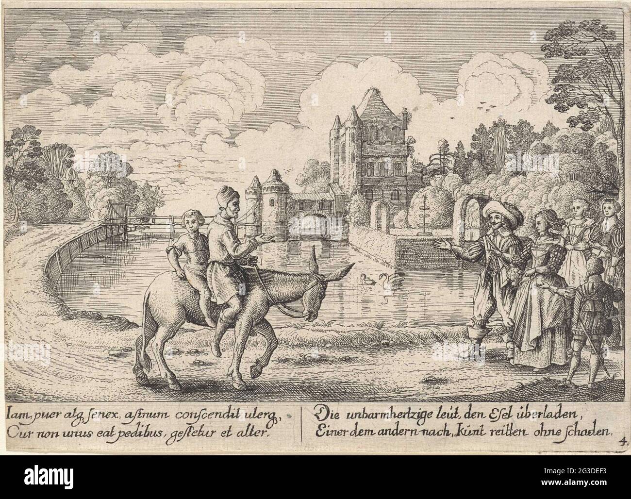 Fabul of the farmer and his donkey; Both De Boer and his son are ...