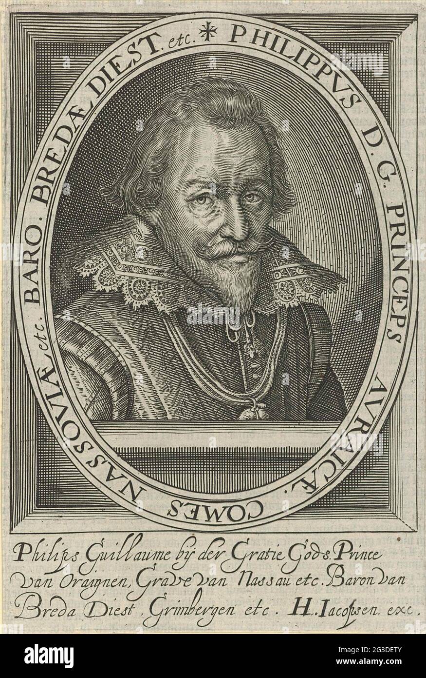 Portrait of Philip Willem, Prince of Orange. Portrait of Philip Willem ...