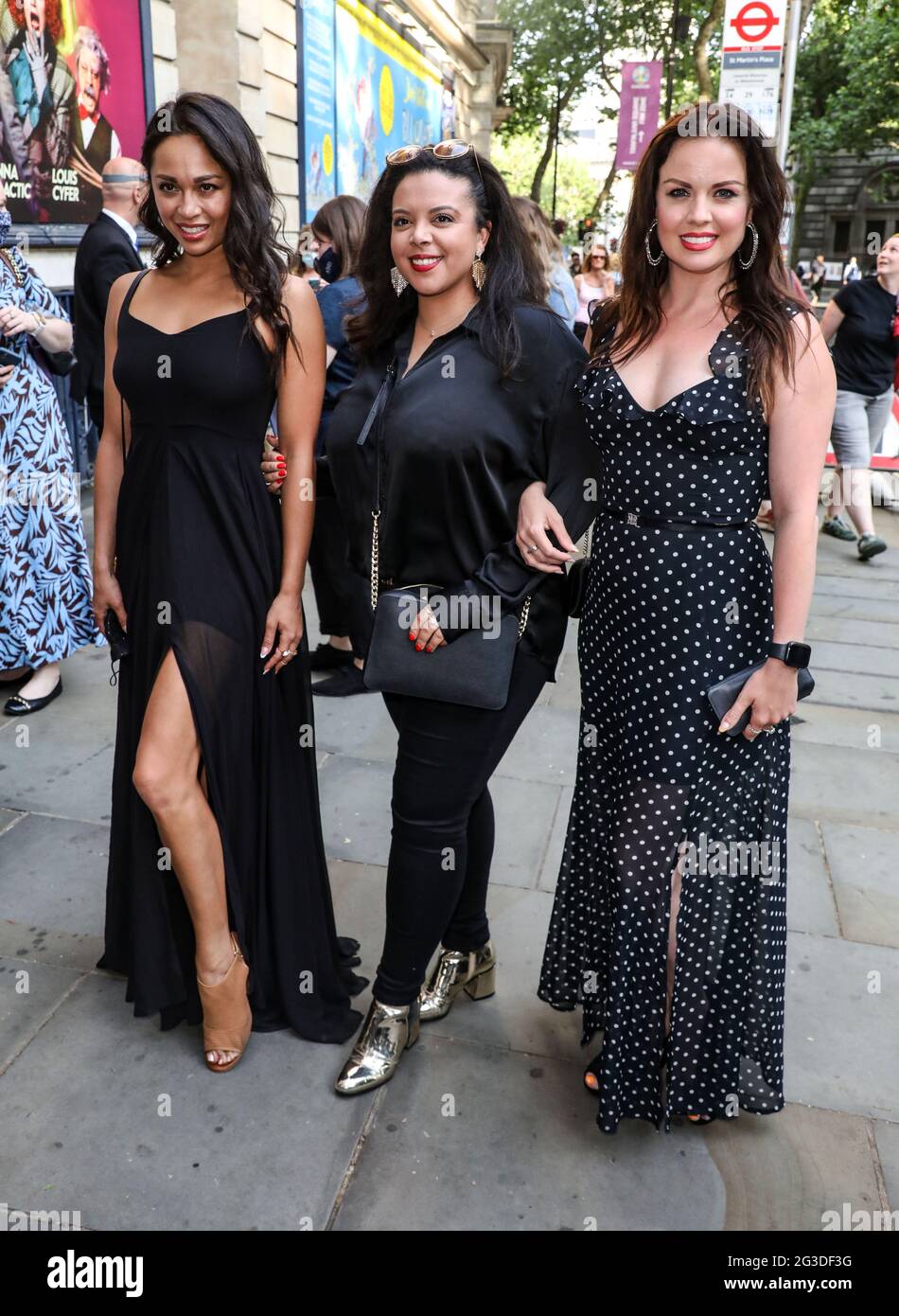 London, UK. 15th June, 2021. Joanne Clifton, Sasha Latoya and Katya ...