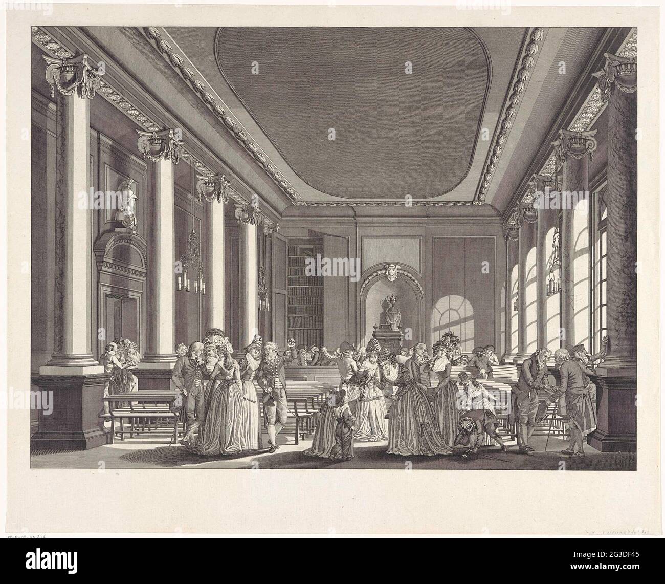 Auditorium in Felix Meritis, 1789; Four rooms in Felix Meritis ...