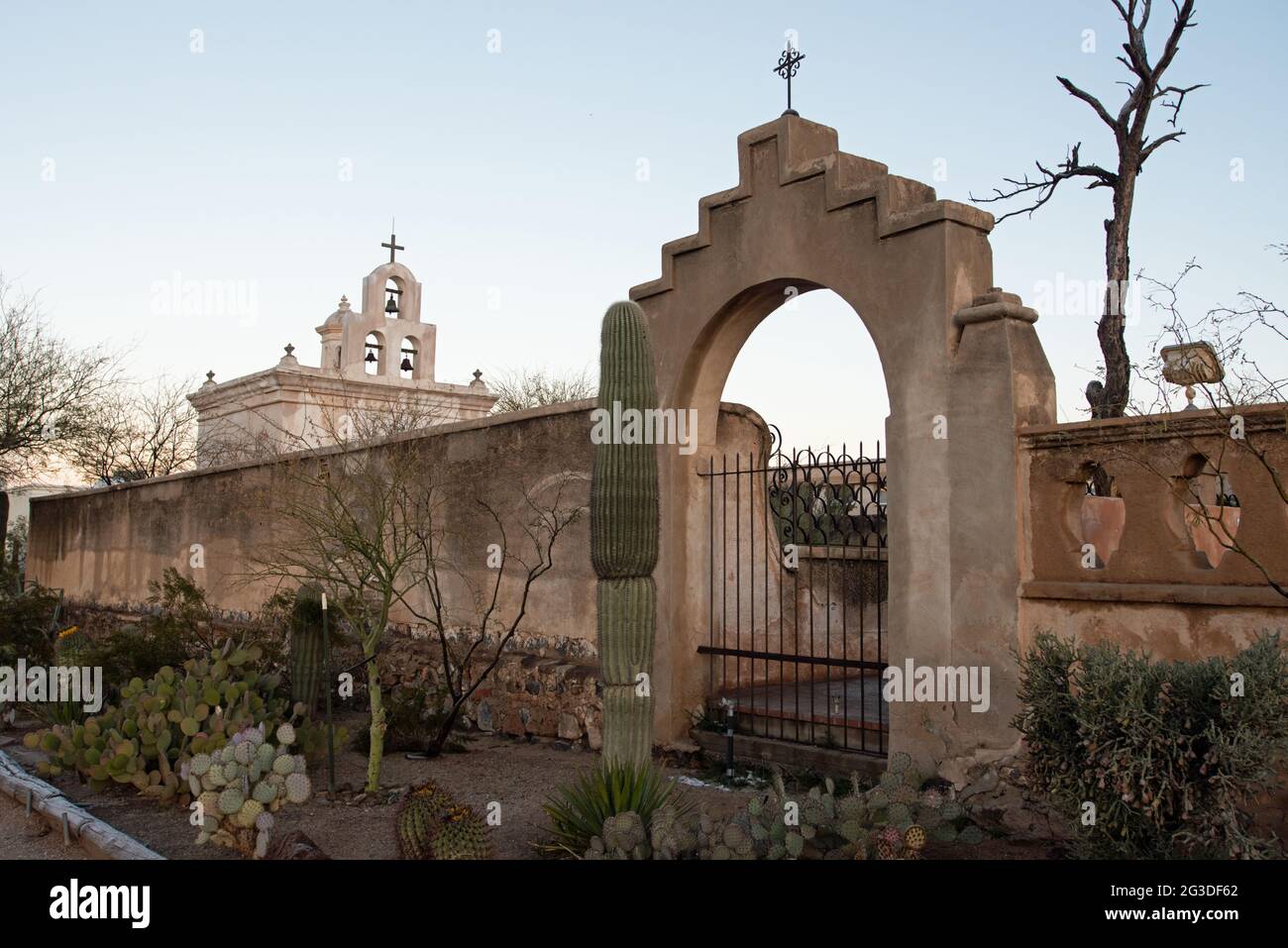 San Xavier Mission Stock Photo - Alamy