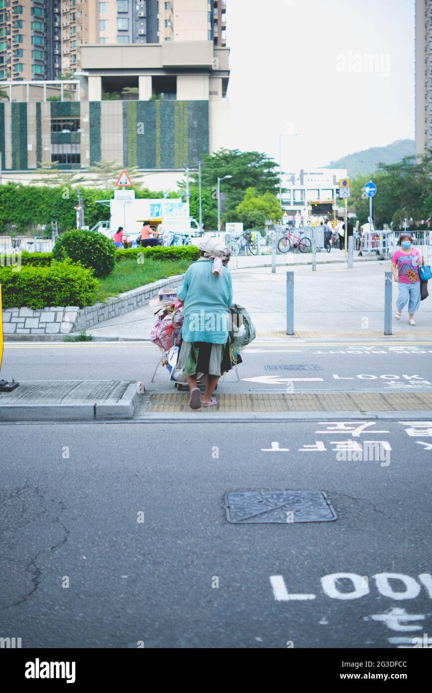 Pushing trolley hi-res stock photography and images - Alamy
