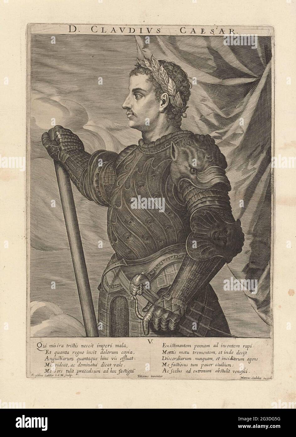 Portrait of emperor Claudius; Roman emperors Stock Photo - Alamy