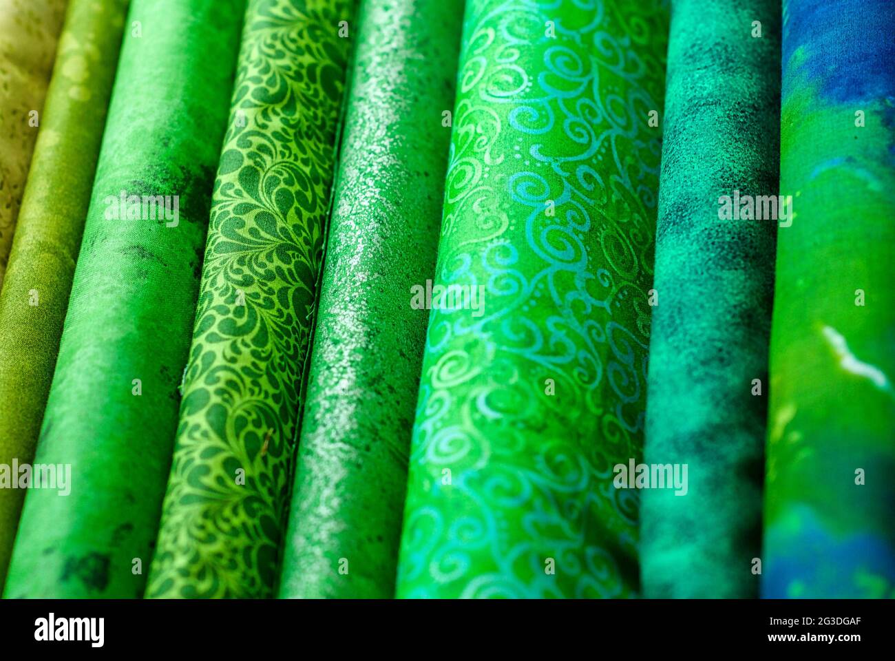 Colorful bolts of cloth Stock Photo - Alamy