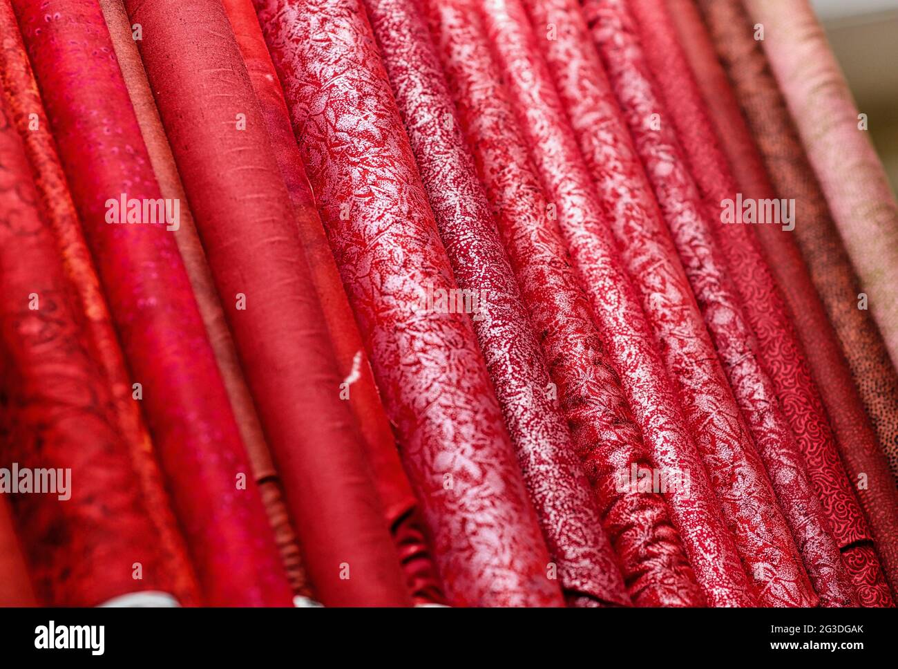 Colorful bolts of cloth Stock Photo - Alamy