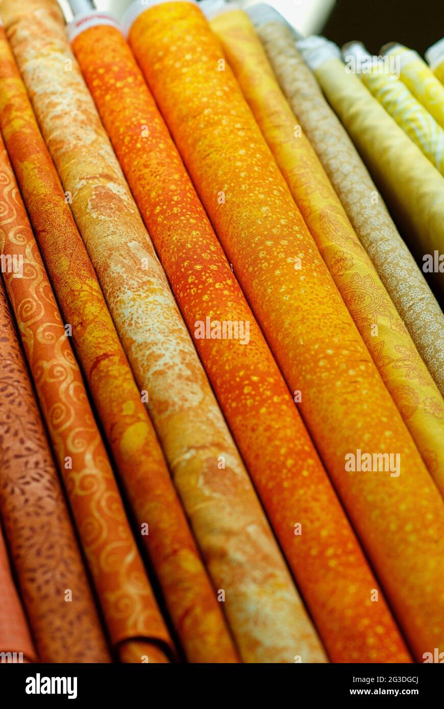 Colorful bolts of cloth Stock Photo - Alamy
