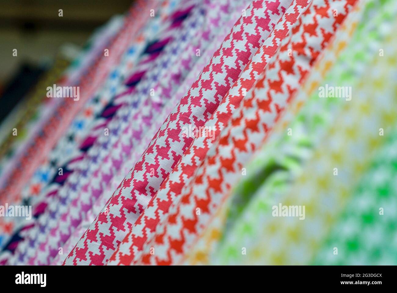Colorful bolts of cloth Stock Photo - Alamy