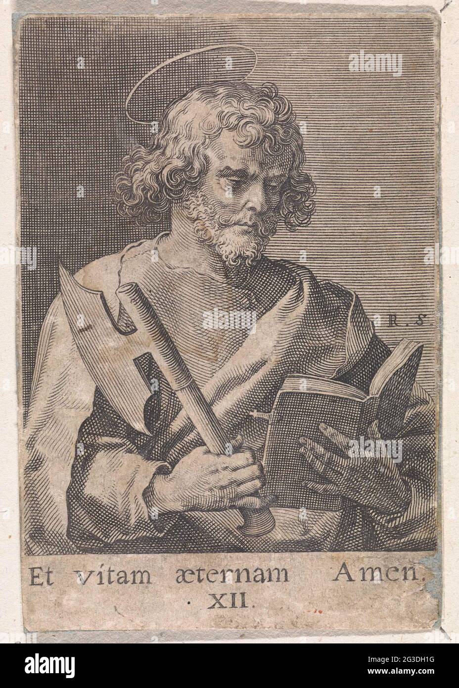 Apostle Matthias; Christ, Mary and the twelve apostles. The Apostle ...