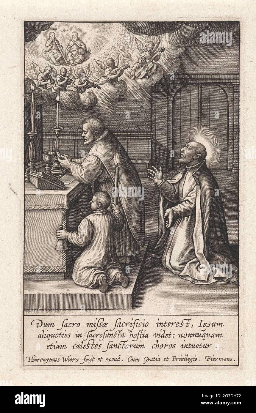 Ignatius van Loyola has a vision of trinity; Life of ignatius from ...