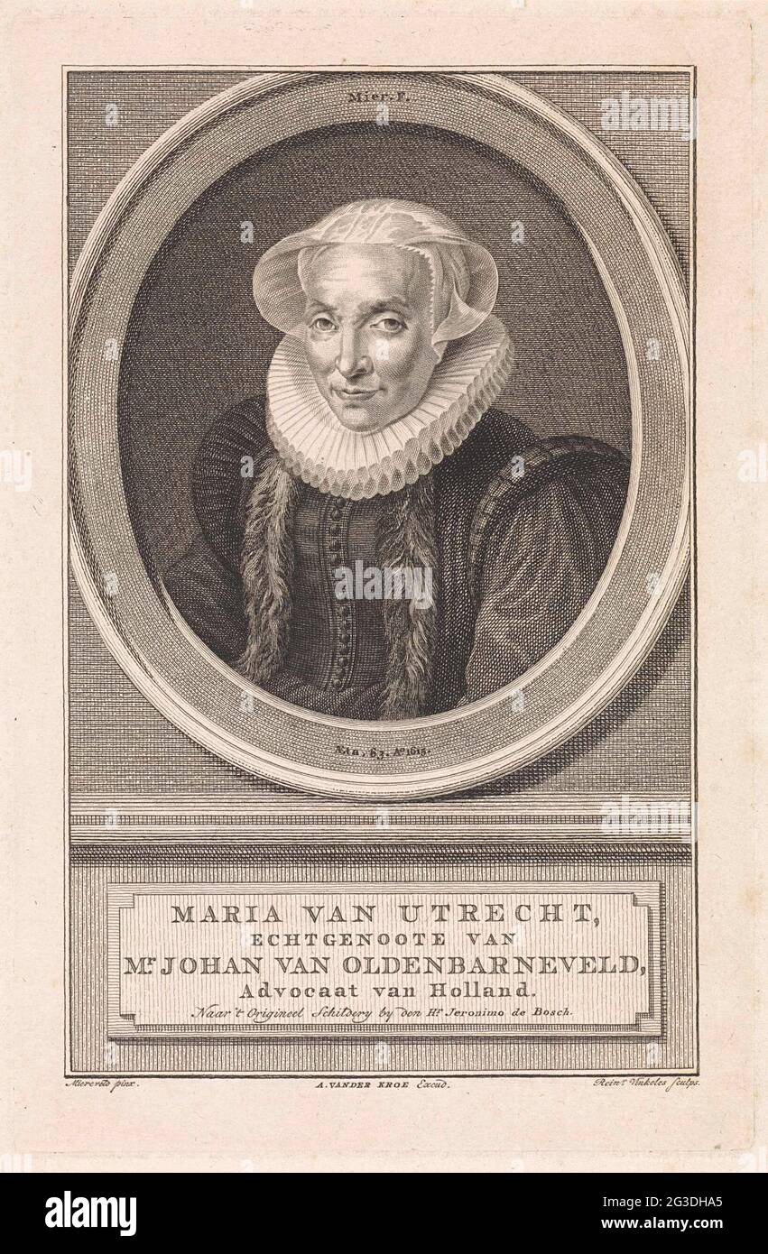 Portrait of Maria van Utrecht. Portrait of Maria van Utrecht, wife of ...