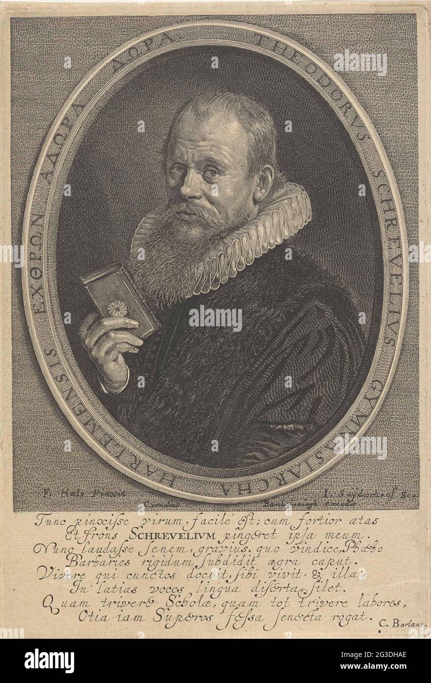 Portrait of Theodorus Schrevelius. Portrait of Theodorus Schrevelius ...